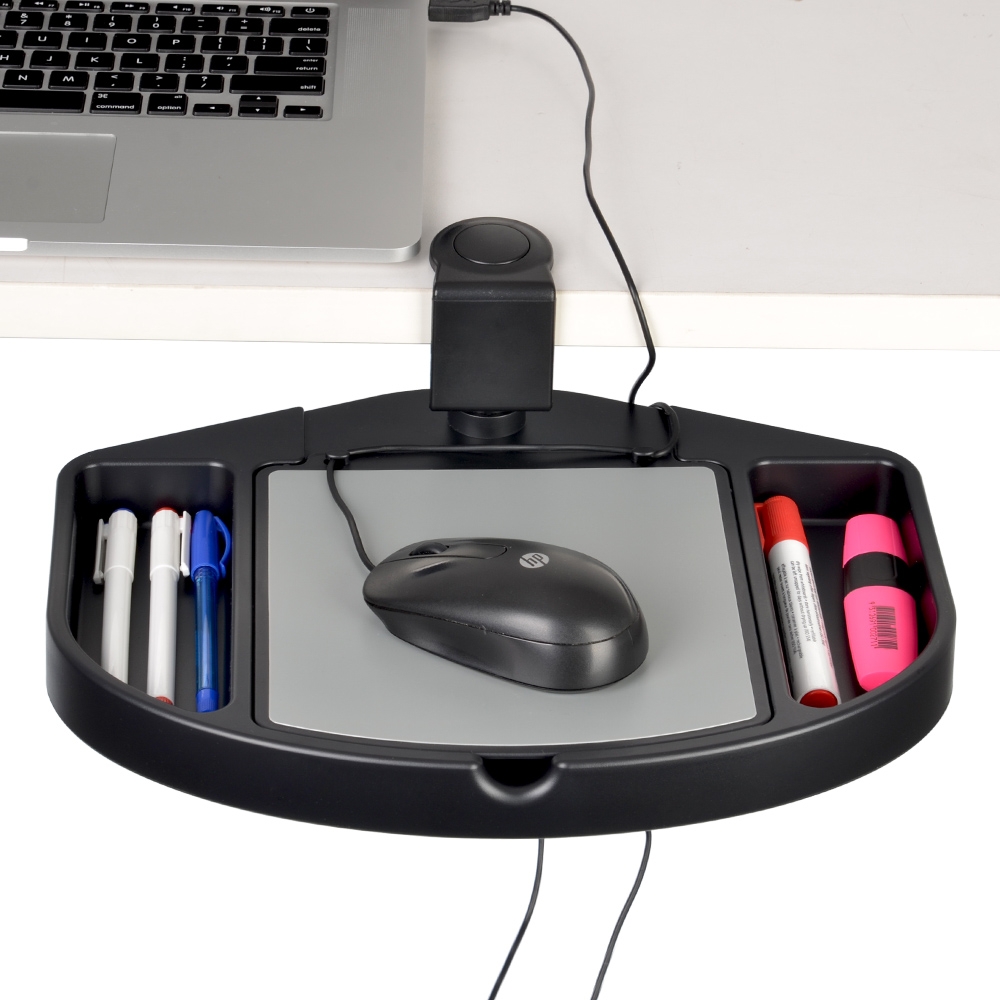 Under Desk Mouse Tray w/ Storage - Ships Same Day!