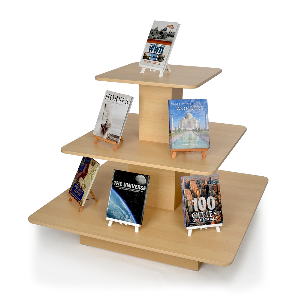 Tiered Retail Display Tables – Maple - Ships Same Day!