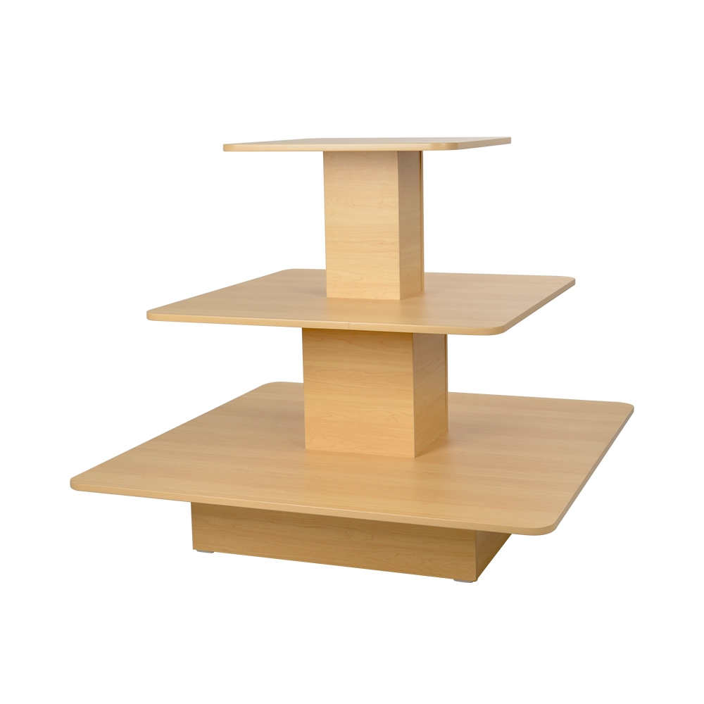 Tiered Retail Display Tables – Maple - Ships Same Day!