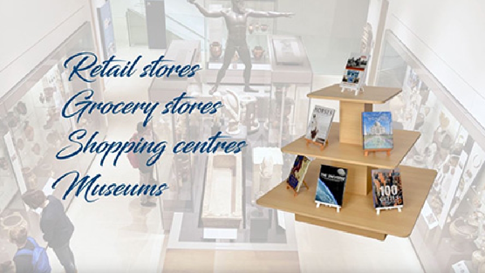 3 Tier Display Table - White - Ships Same Day!