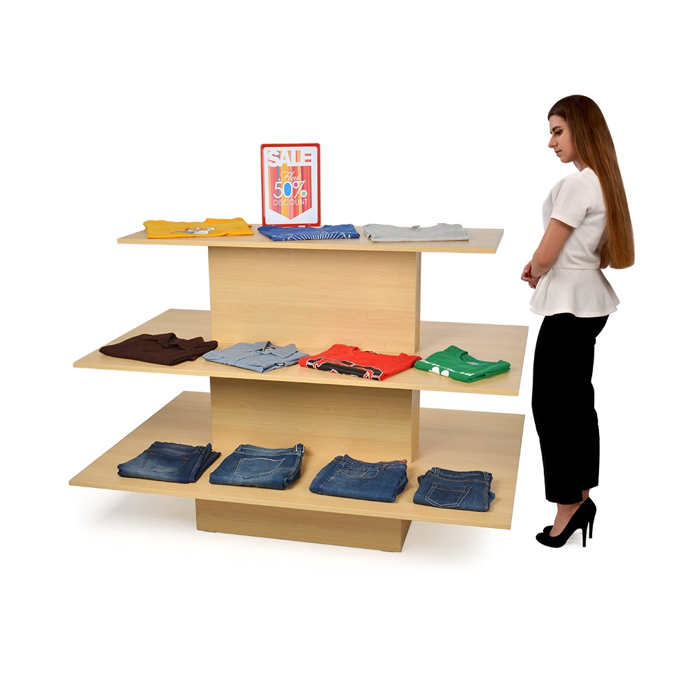 3 Tier Display Table - White - Ships Same Day!