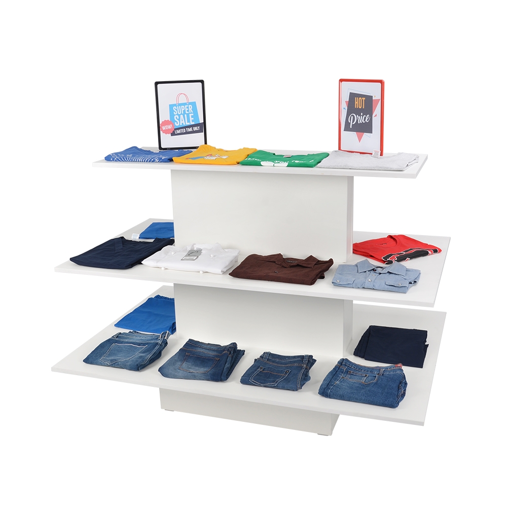 White Retail Display Tables - 3 Tiers - Ships Same Day!