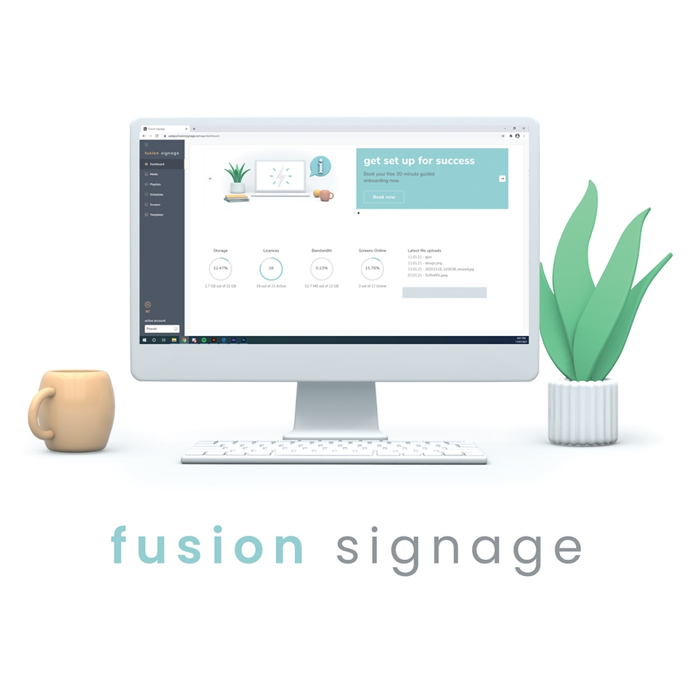 Fusion Signage - Simple Cloud-Based Content Management!
