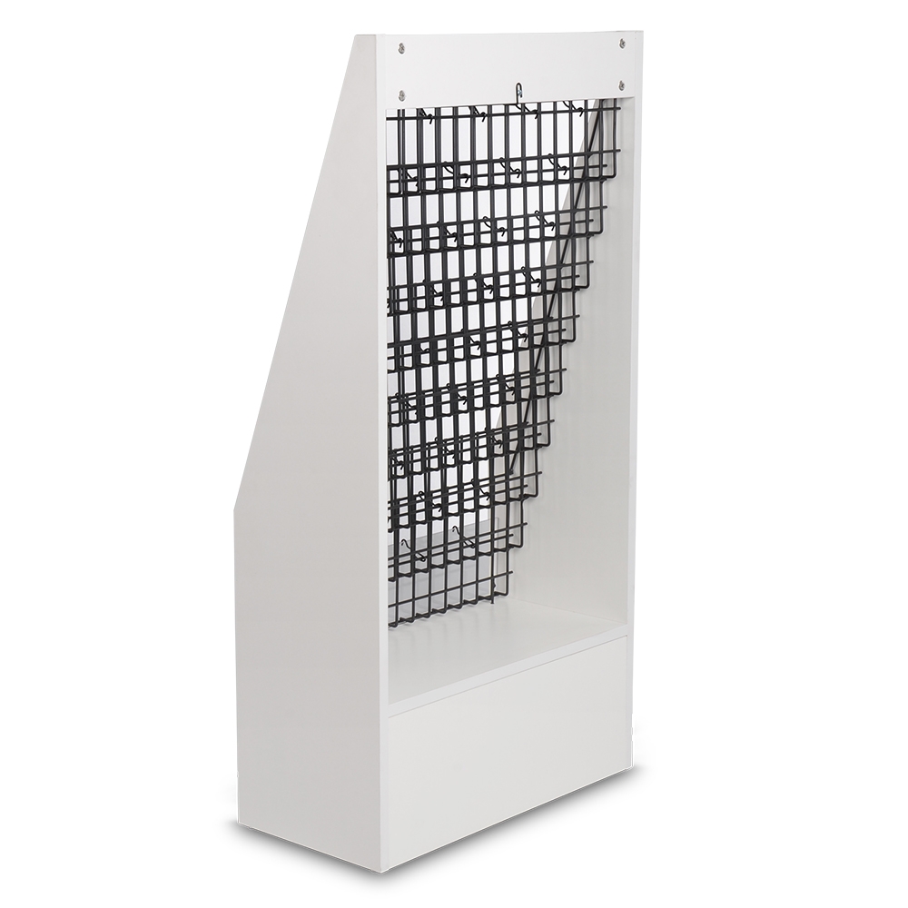 Floor Standing Brochure Display Rack - 9 Tier White - Ships Same Day