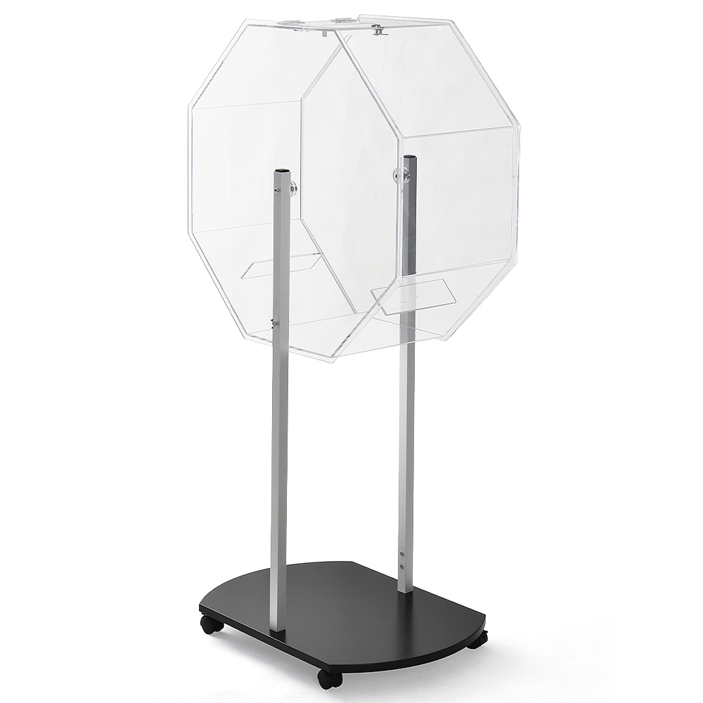 750mm Jumbo Raffle Drum - Wheeled Base - Ships Same Day