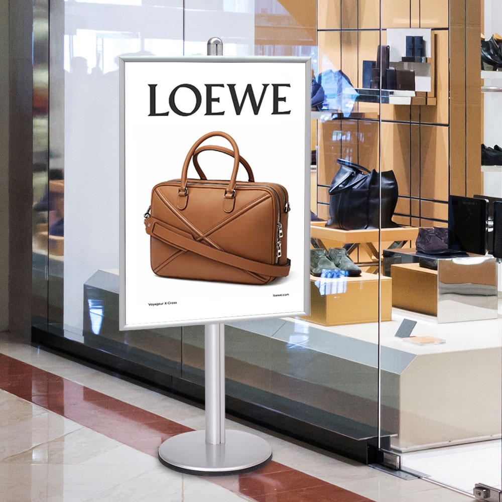 Floor Display Stands- A0 Single Sided Poster Holder. Free Standing ...