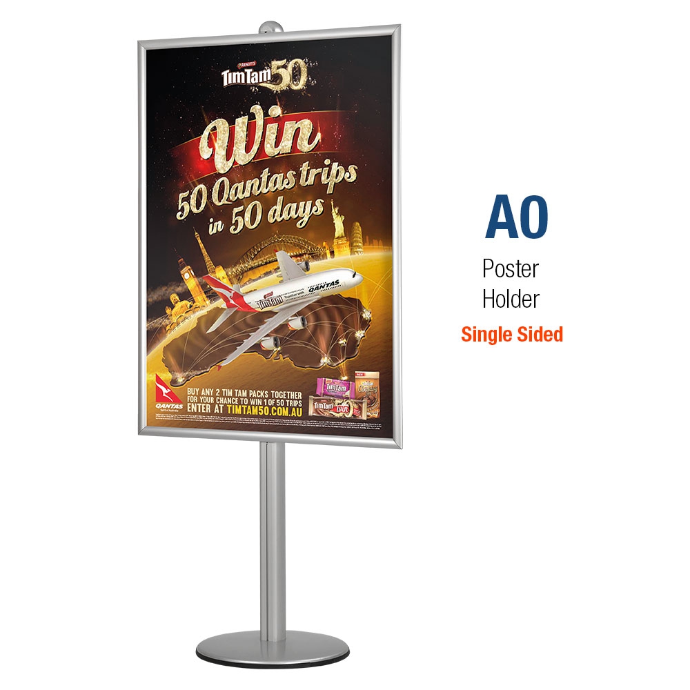 Floor Display Stands- A0 Single Sided Poster Holder. Free Standing ...