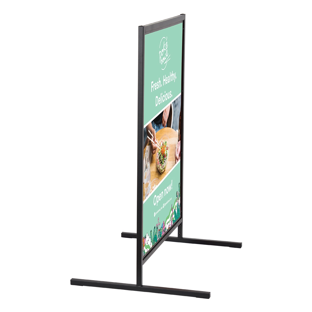T-Frame Pavement Sign with Single-sided Printed Panel