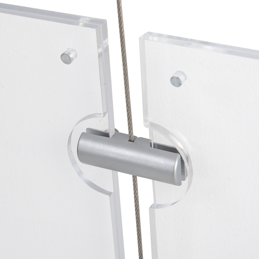 Window Cable Display System – (12) A3 Acrylic Frames