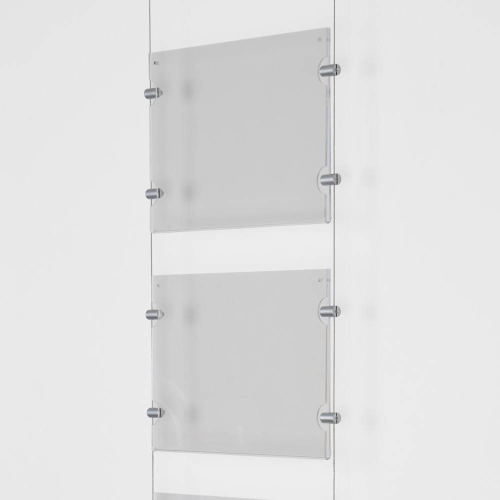 Hanging Rail System - A4 Acrylic Frame & Cable Kits