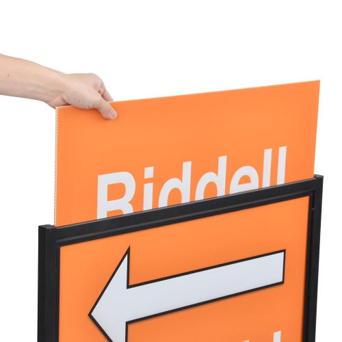T-Frame Sidewalk Sign with Double-sided Printed Panel