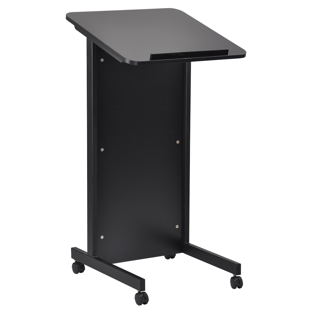 Portable Presentation Lectern - Wheeled w/Custom Print & Cut Graphic