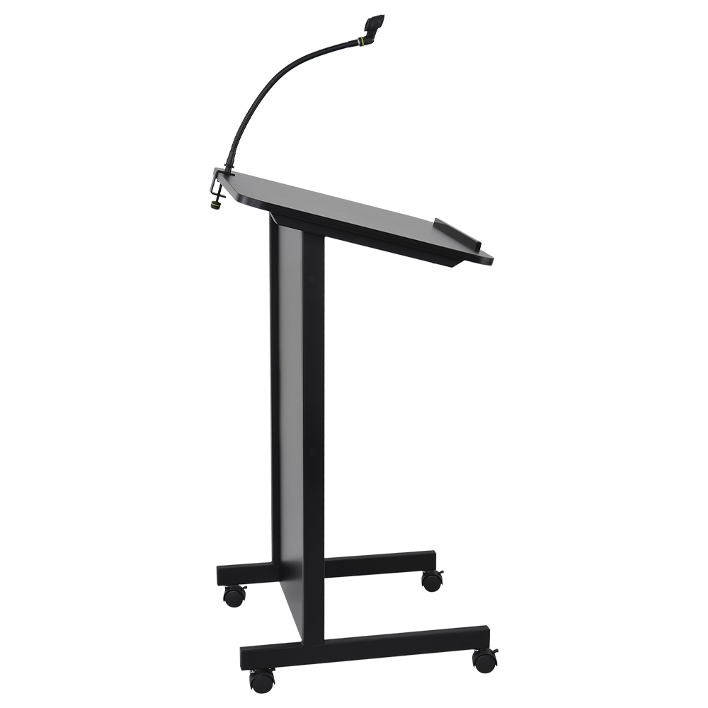 Lectern with Mic Holder - 600mm Gooseneck Clamp - Ships Same Day!