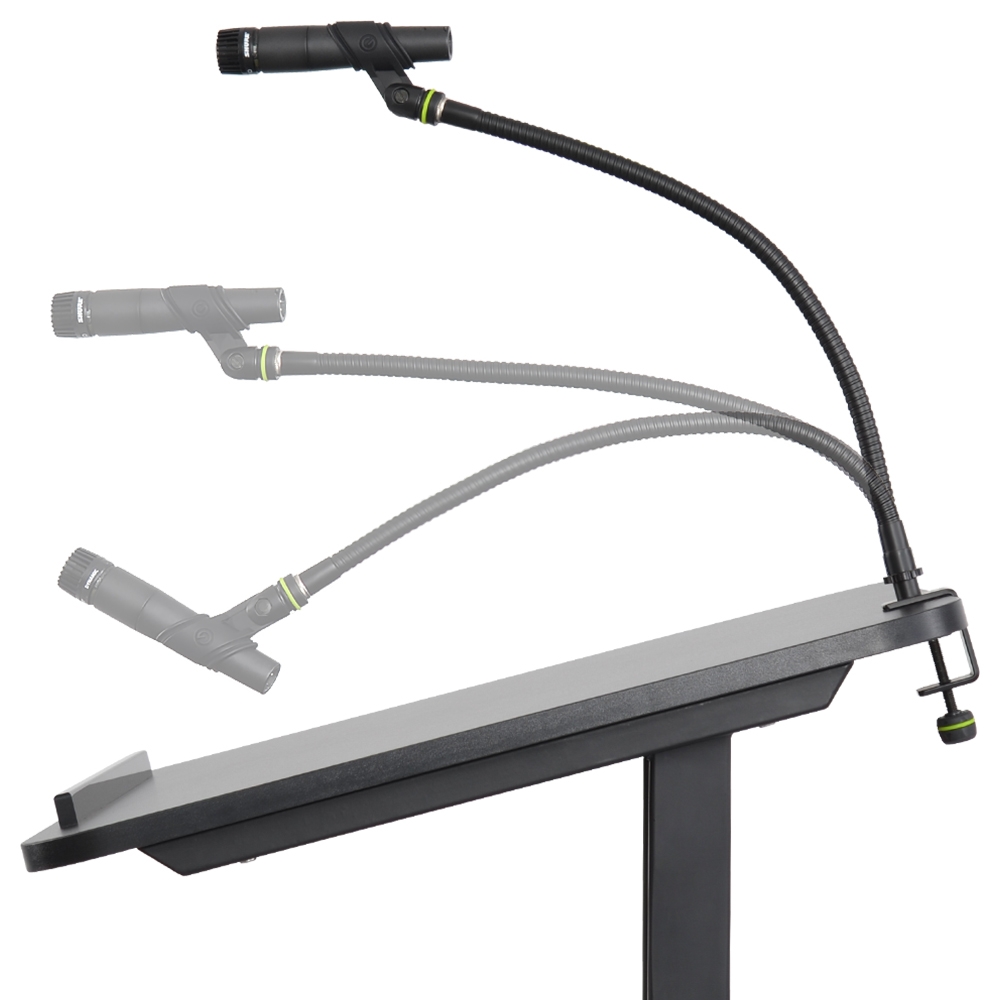 Lectern with Mic Holder - 600mm Gooseneck Clamp - Ships Same Day!