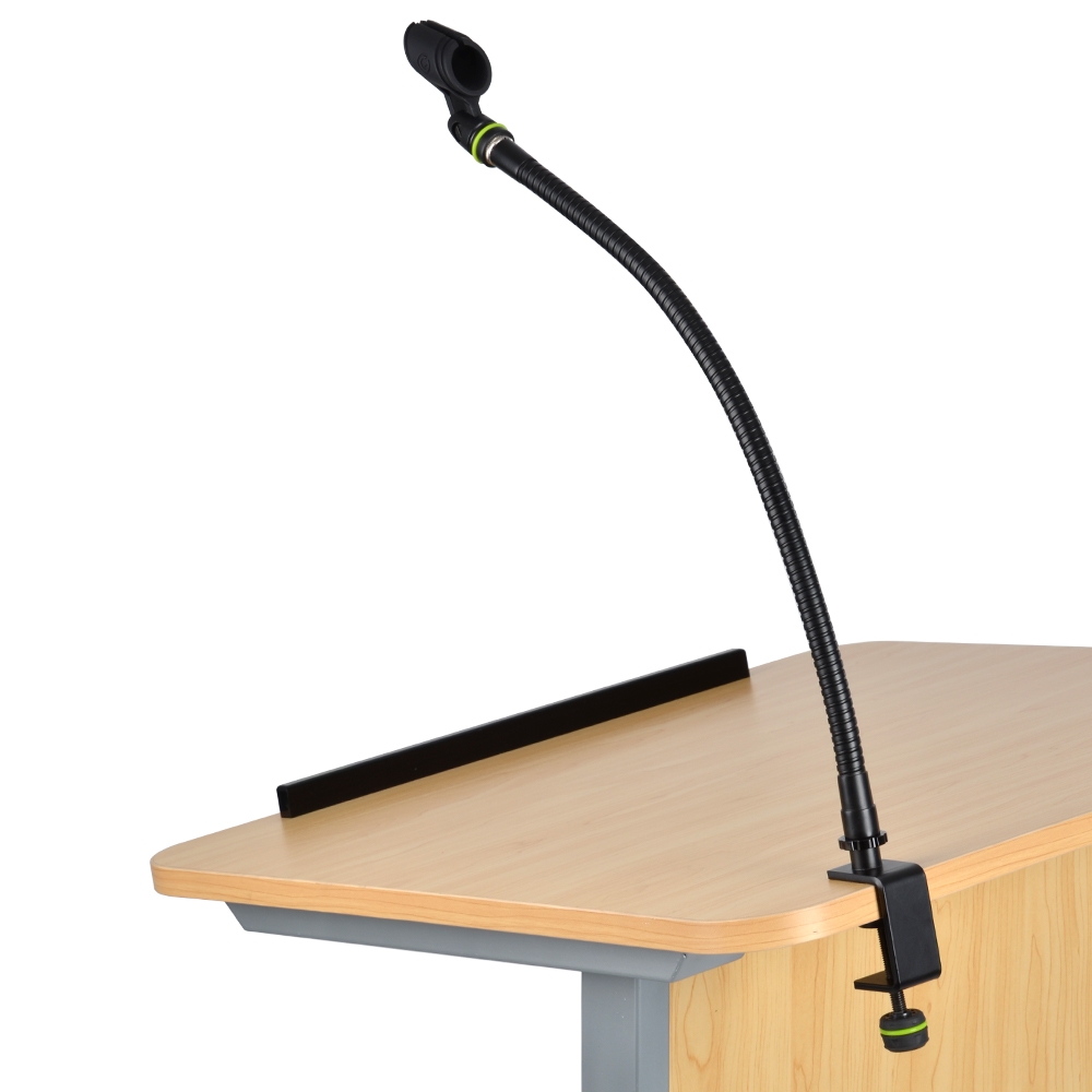 Lectern Microphone Clamp - 460mm Gooseneck - Ships Same Day!