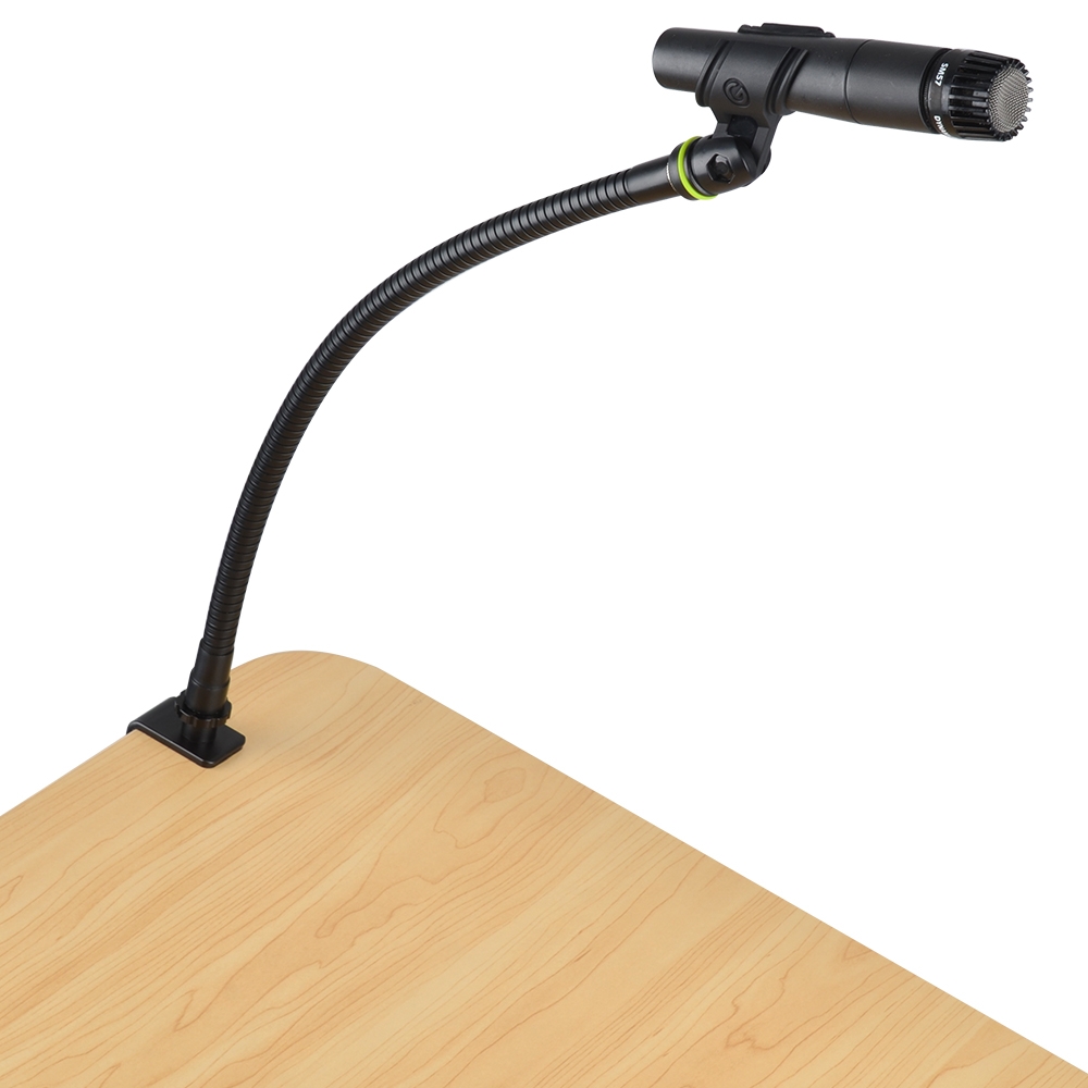 Lectern Microphone Clamp - 460mm Gooseneck - Ships Same Day!