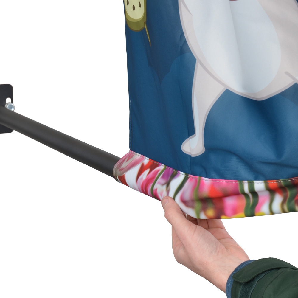 Exterior Banner Hanging Systems - Custom Printed 2-Sided 860 x 1800mm ...