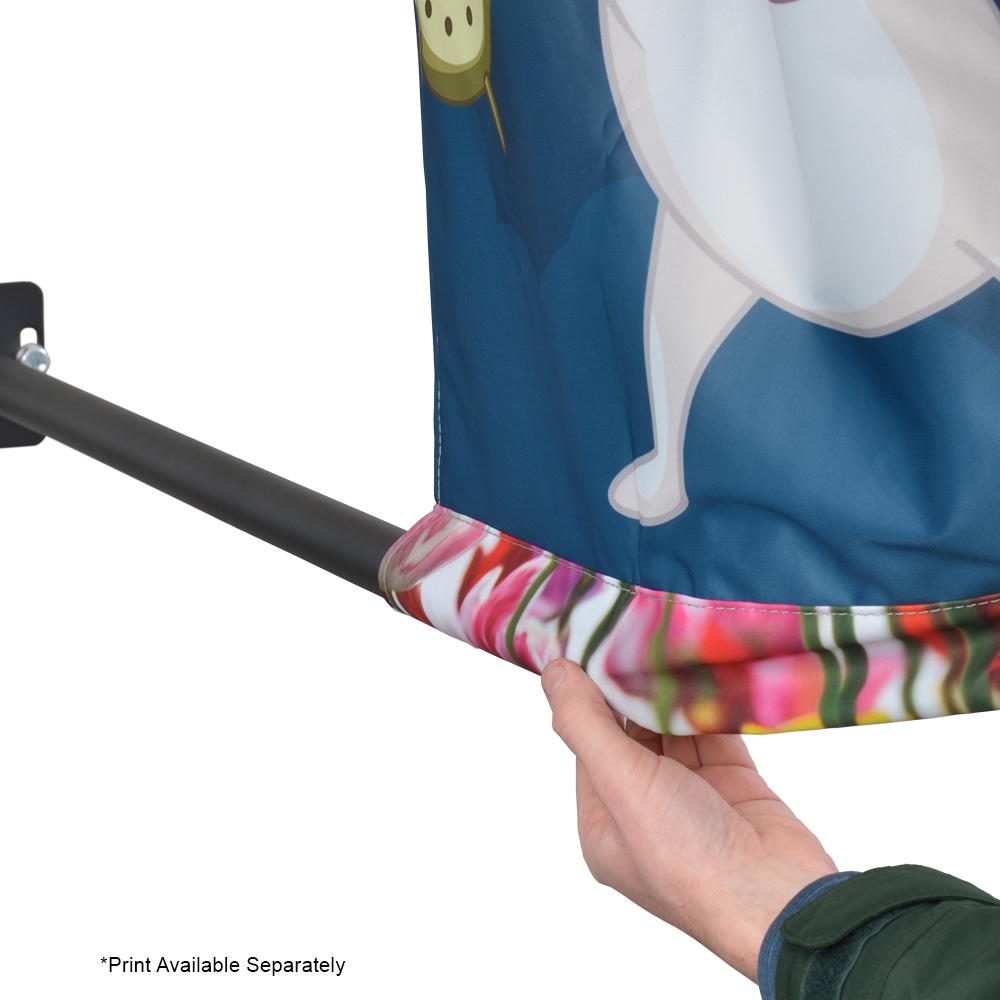 Wall Mounted Banner Arms - 900mm Long Steel Arms - Ships Same Day!