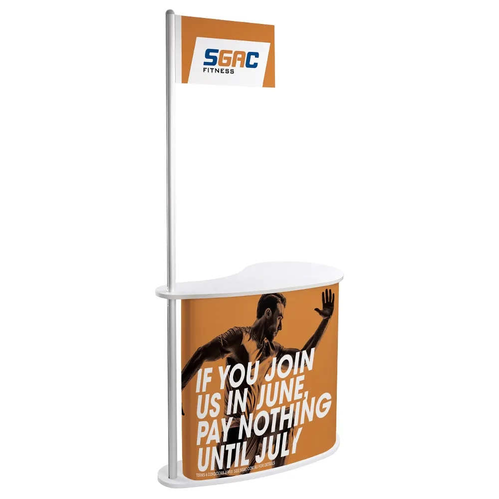 The Portable Counters are Quickly Assembled in Minutes!