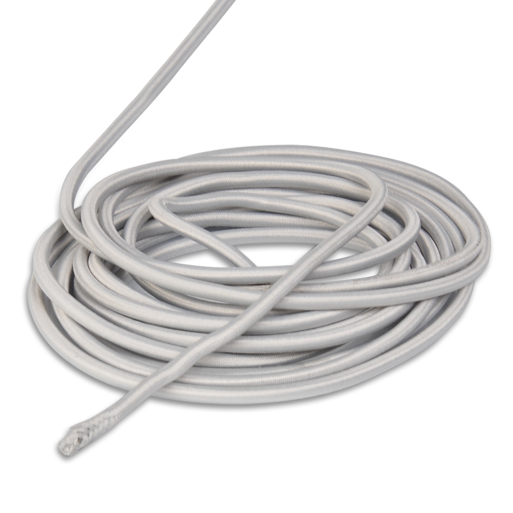 Stanchion Cord - 15m Silver Elastic for Slim Posts