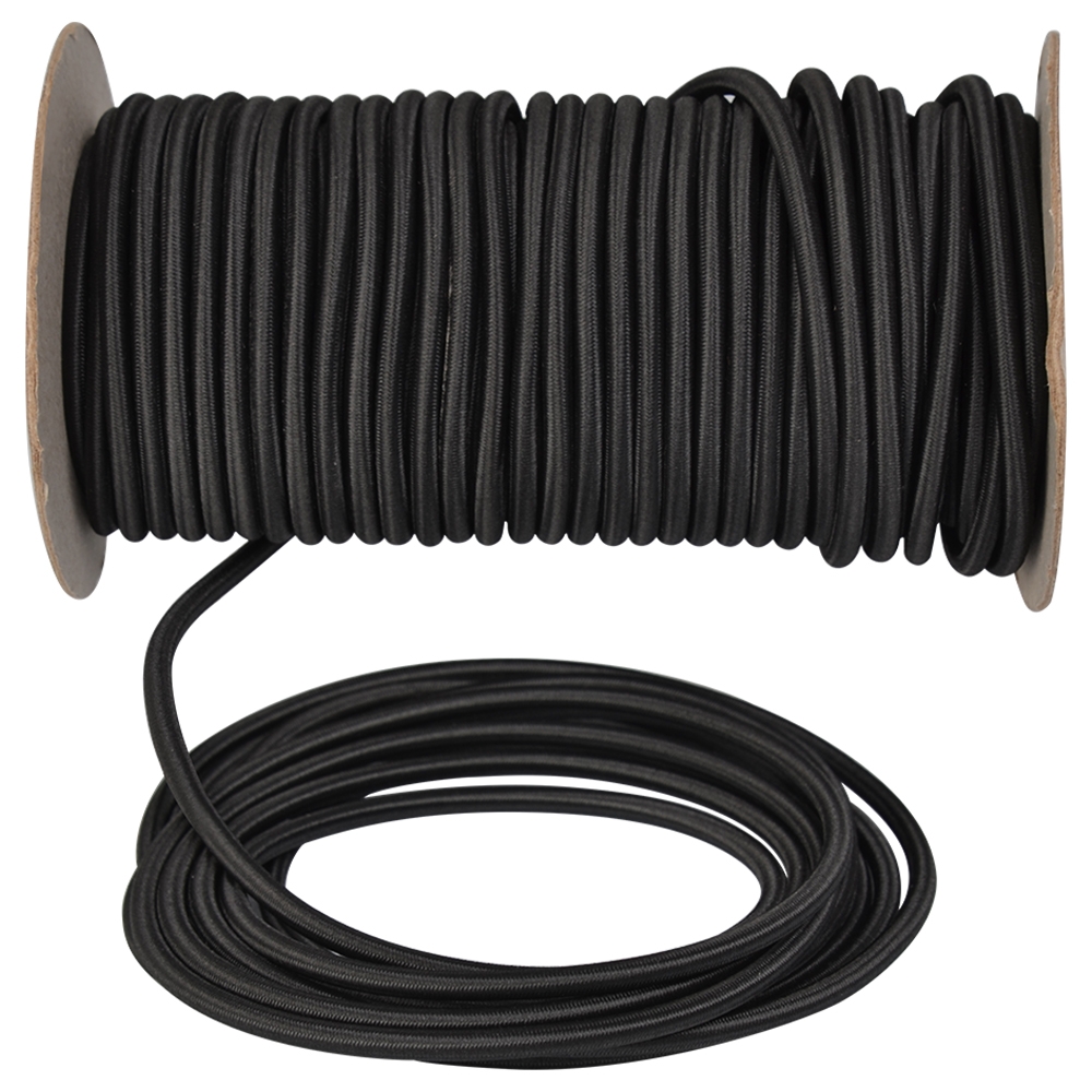 Elastic Cord for Barriers - Black 30m for Slim Posts