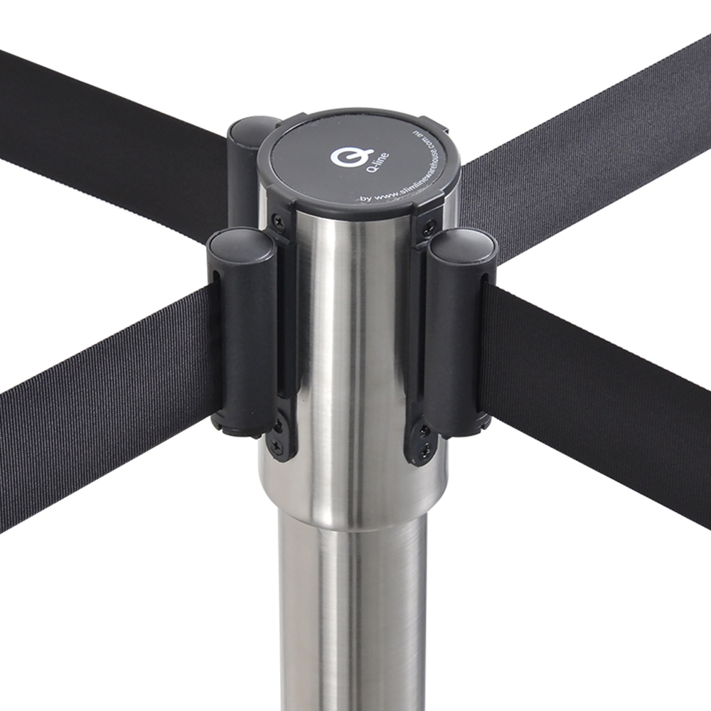 Retractable Belt Stanchion - Stacking Design - 2m Belt