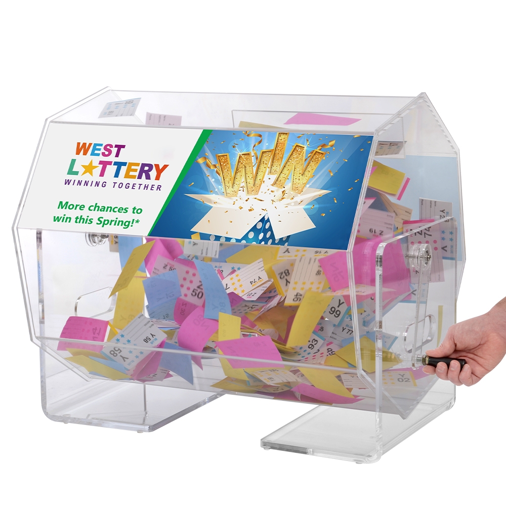 Acrylic Raffle Ticket Drum - 21.5" w/Custom Large Prints!
