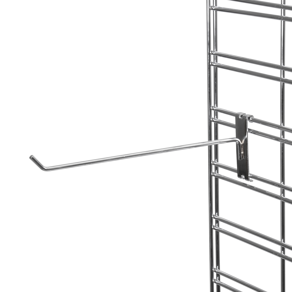 Gridwall Display Hooks - 250mm Chrome Steel - Ships Same Day!