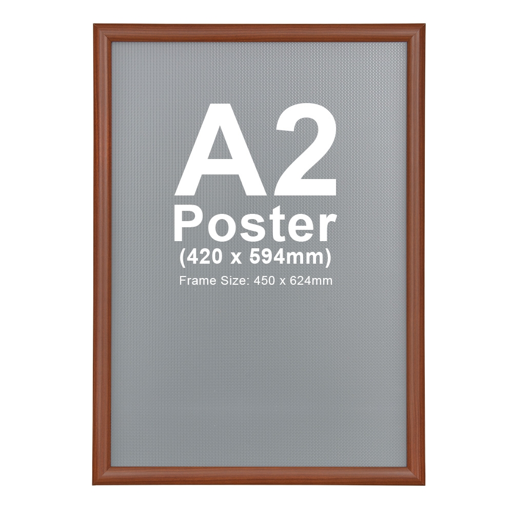 Wood-Grain A2 Snap Frame / Snap Frame Picture Holder