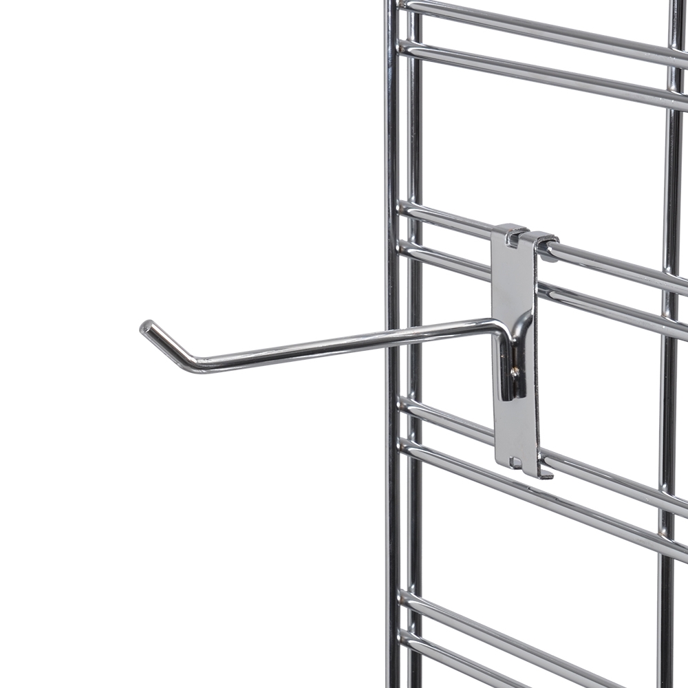 Grid Hooks - 150mm Chrome Steel Gridwall Hanger- Ships Same Day!