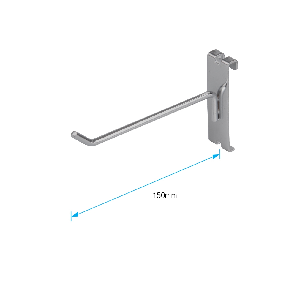 Grid Hooks - 150mm Chrome Steel Gridwall Hanger- Ships Same Day!