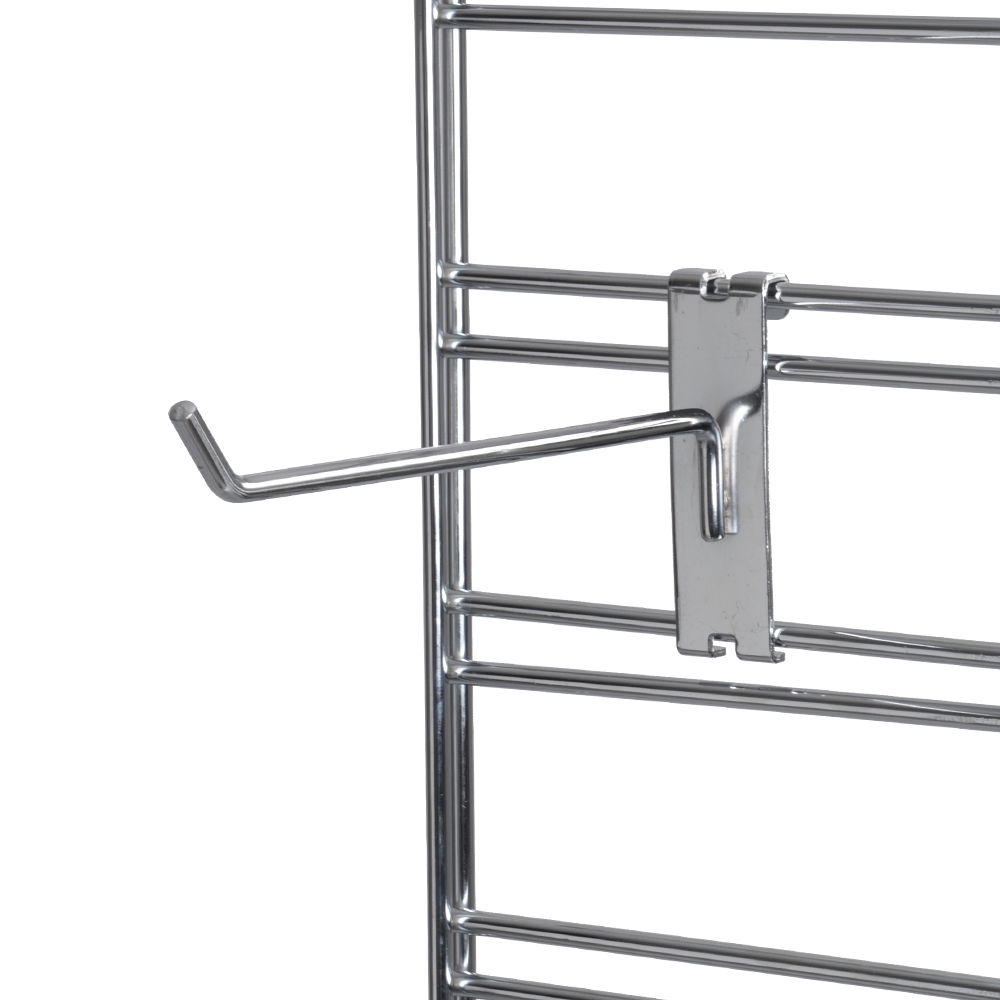 Mesh Display Hooks - 200mm Chrome Steel Grid Hanger- Ships Same Day!