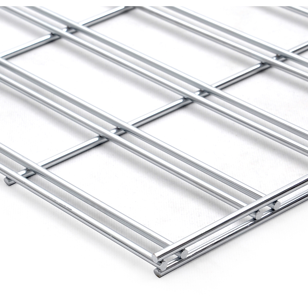 Gridwall Panels - 1545 x 610mm Chrome Wire Mesh - Ships Same Day!