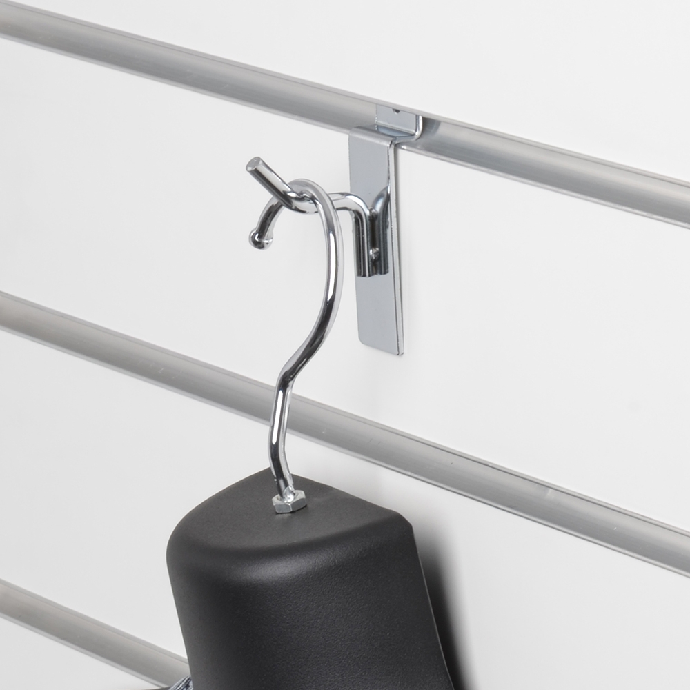 Slot Board Hangers - 100mm Chrome Hook ¦ Ships Same Day!