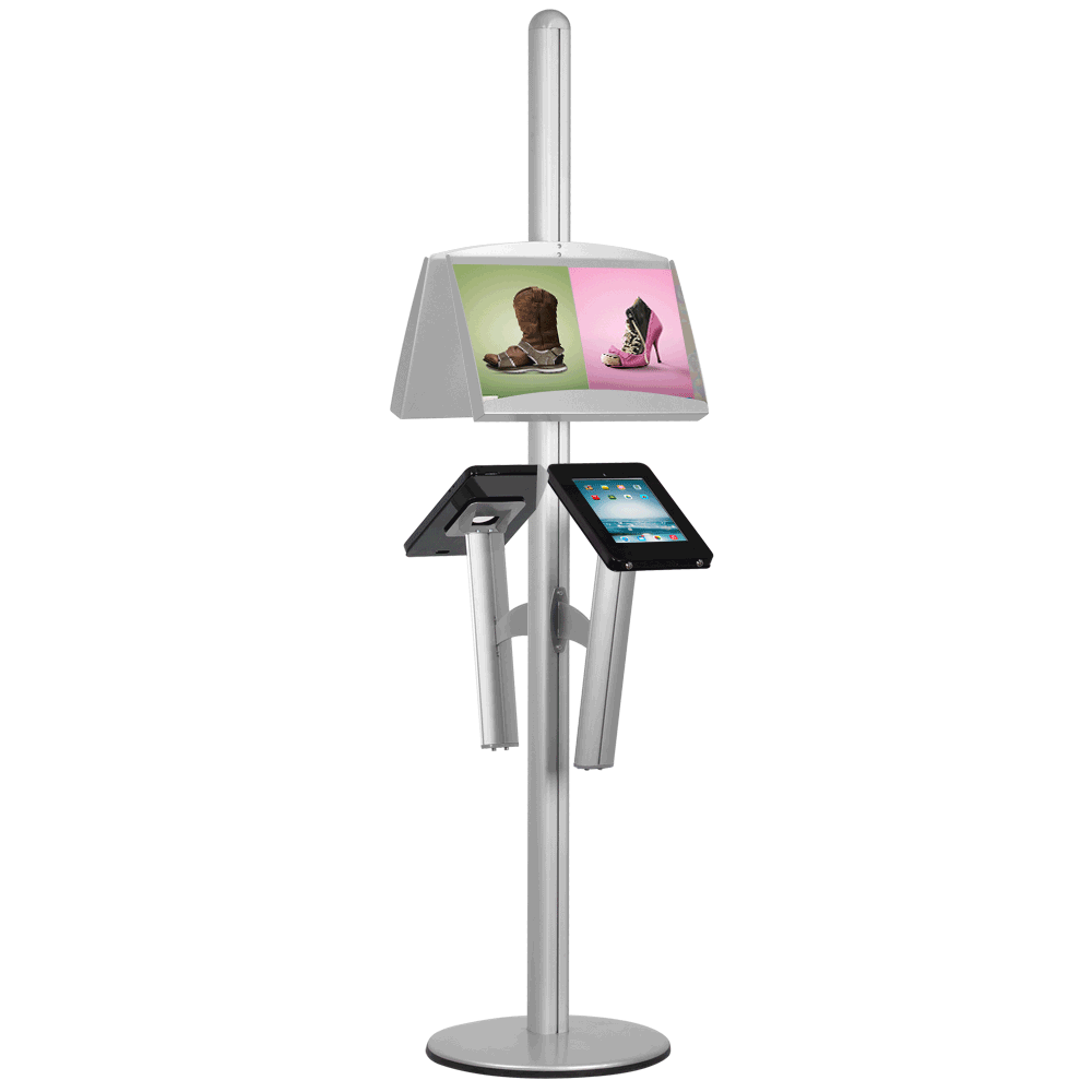 Kiosk for Tablets – 10.2' iPad Holder & Brochure Holder