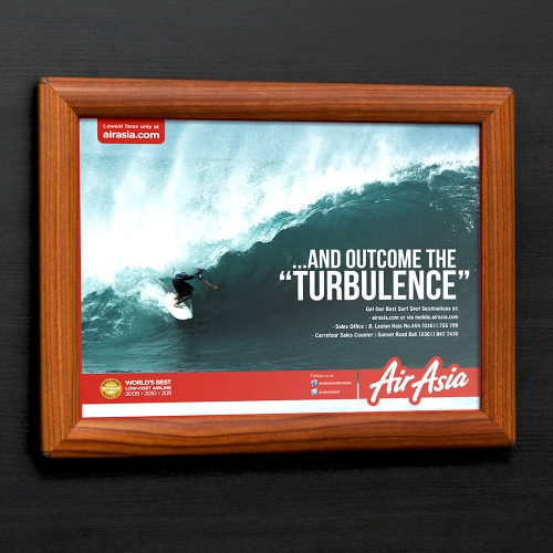 A4 Display Frame - Wood Grain Clipframe - Counter or Wall