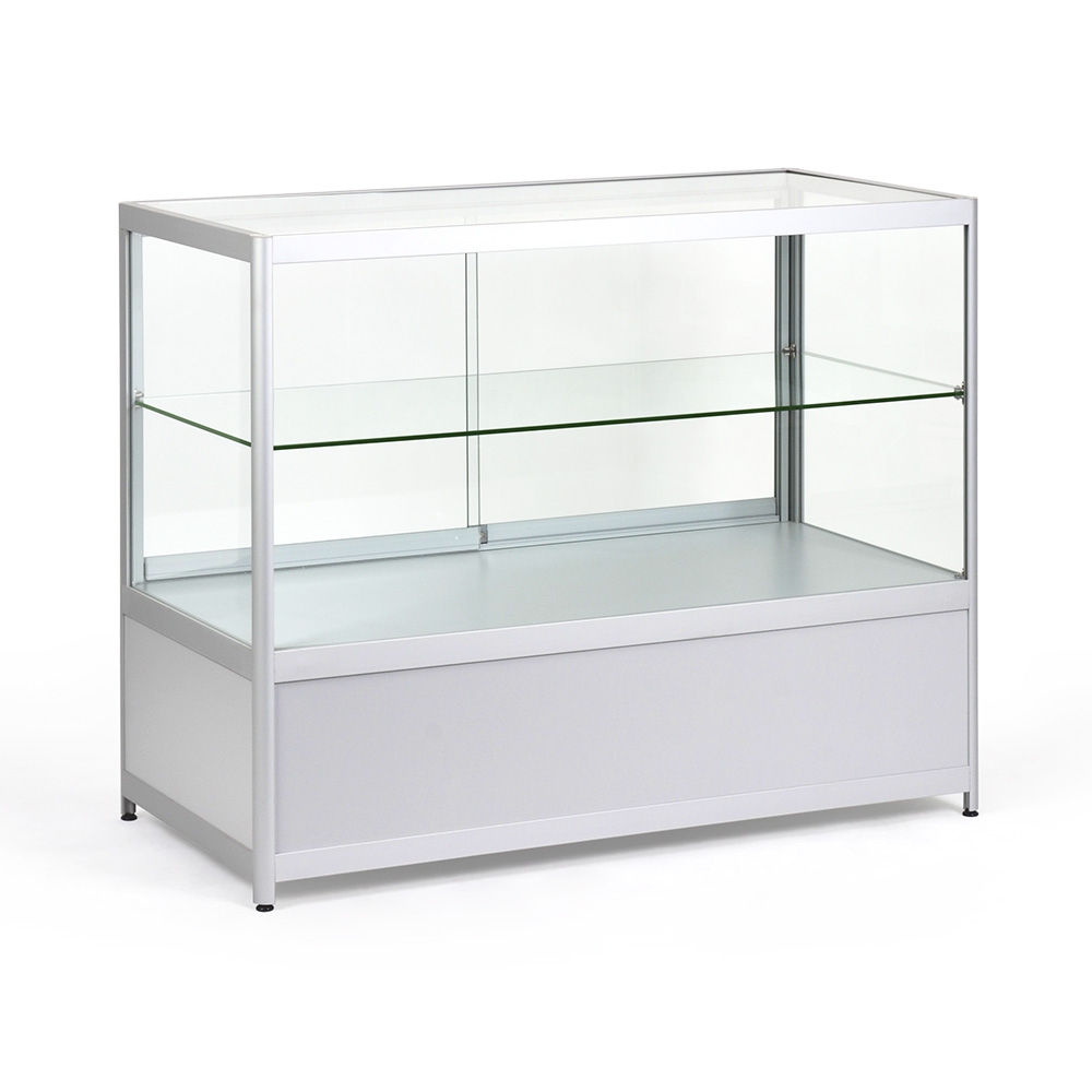 Store Display Case - 965- 1200- x 600mm w/ Locking Doors & Storage