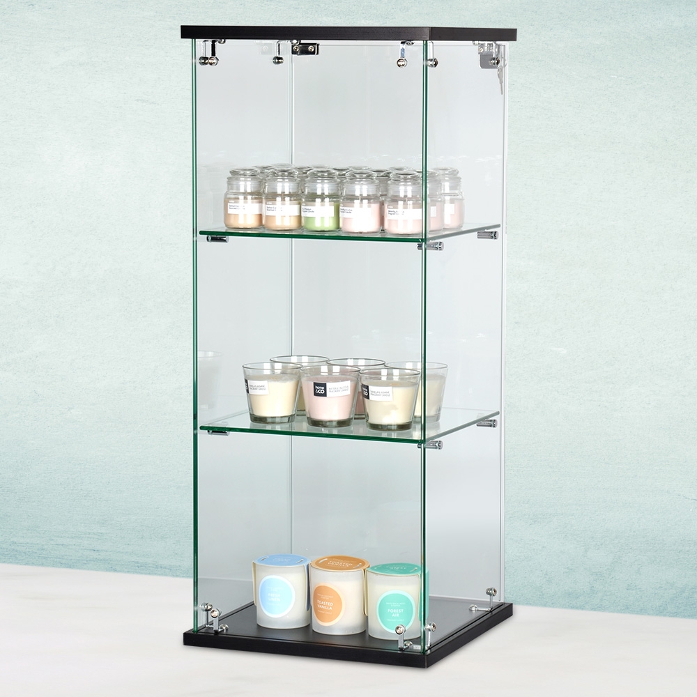 Table Top Display Cabinet - Locking w/ 3 Tiers - Ships Same Day!