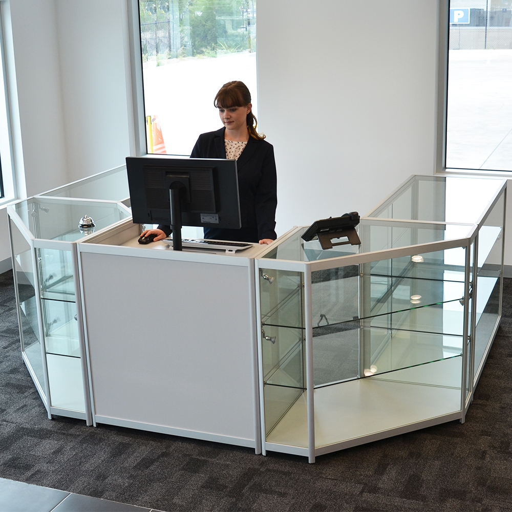 Display Counter for Shop - Modular Glass Retail Counters - Locking