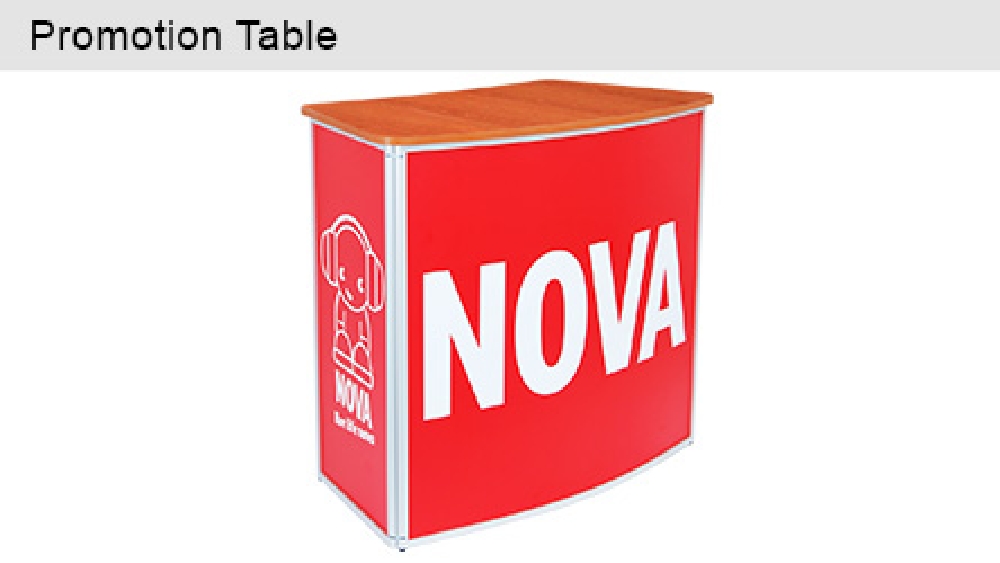 Portable Counters / Promotional Table with Convex Counter Top