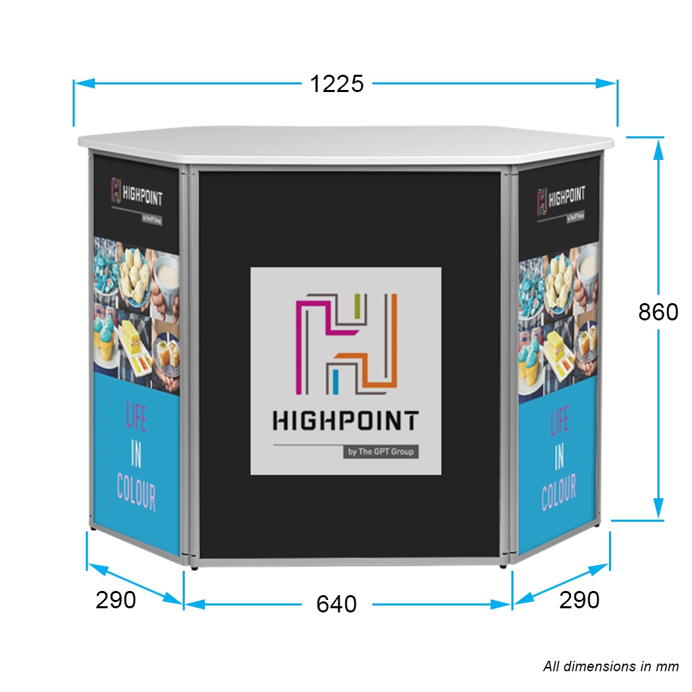 Trade Show Counters - Custom Printing ¦ Slimline Warehouse