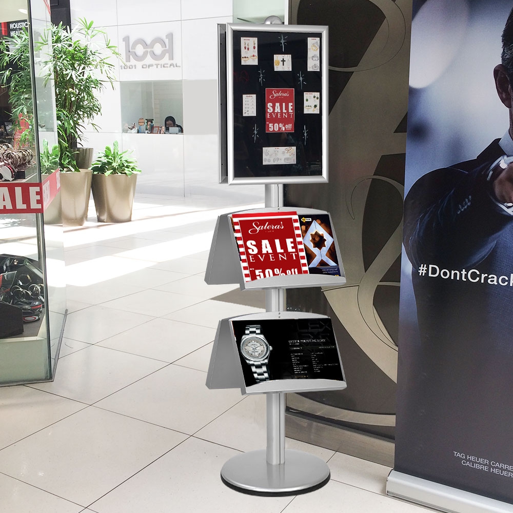 This Exhibition Literature Stand is a Double Sided Unit. Two Poster ...