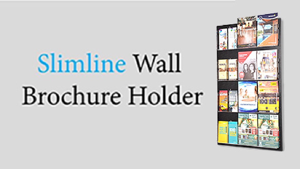 Wall Brochure Display / Pamphlet Holder – A4 or DL Literature