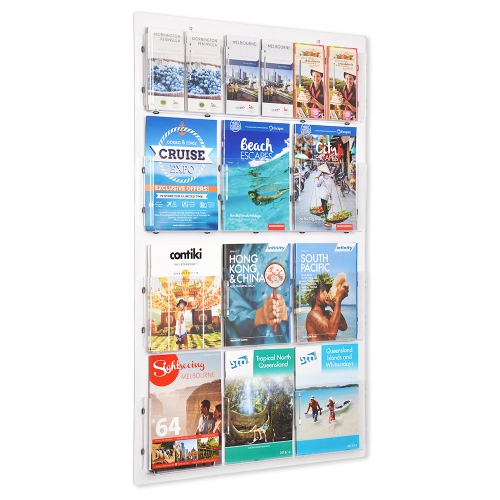 Wall Brochure / Pamphlet Display – 12 x A4 or 24 x DL