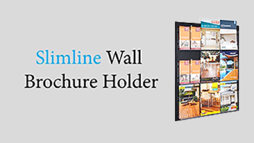 Wall Brochure / Pamphlet Display Holds A4 or DL Brochures