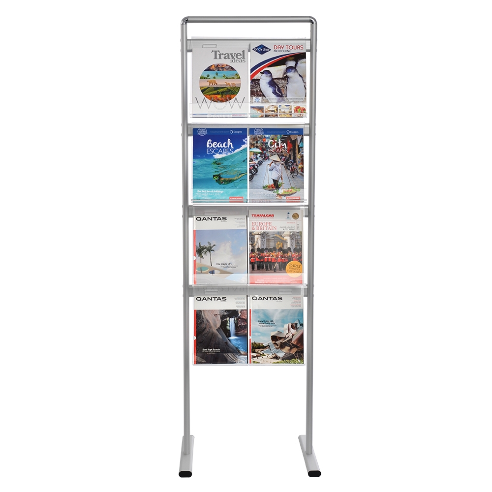 Free Standing Brochure or Magazine Rack – Holds 8 x A4 Brochures