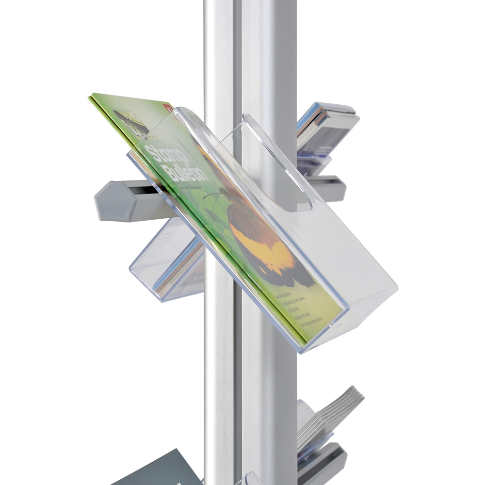 This Brochure Display has (10) Acrylic Pockets to Place Leaflets. The ...