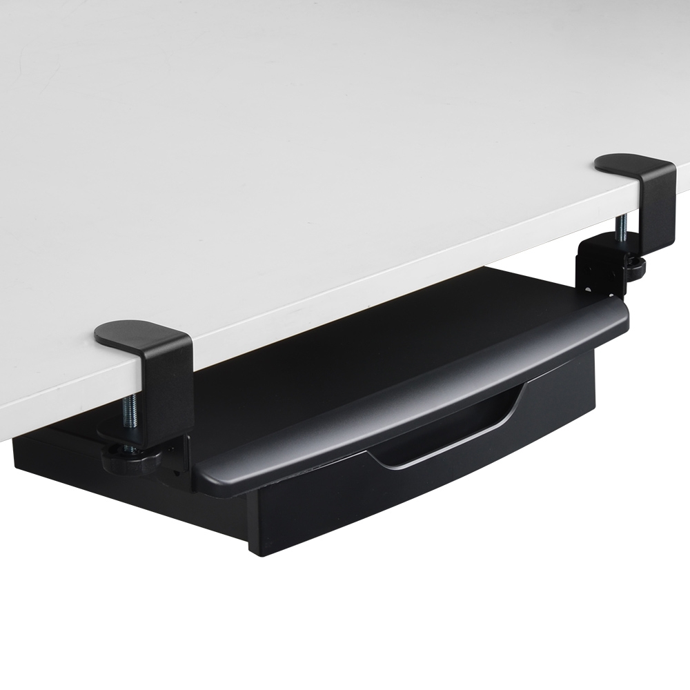 Keyboard Holders – Clamp w/ Drawer – Ships Same Day!