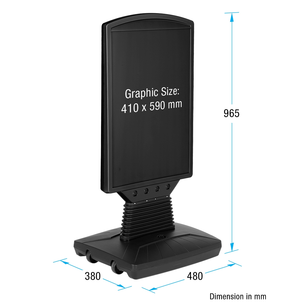 Wind Resistant Pavement Sign – 410 x 590mm – Ships Today