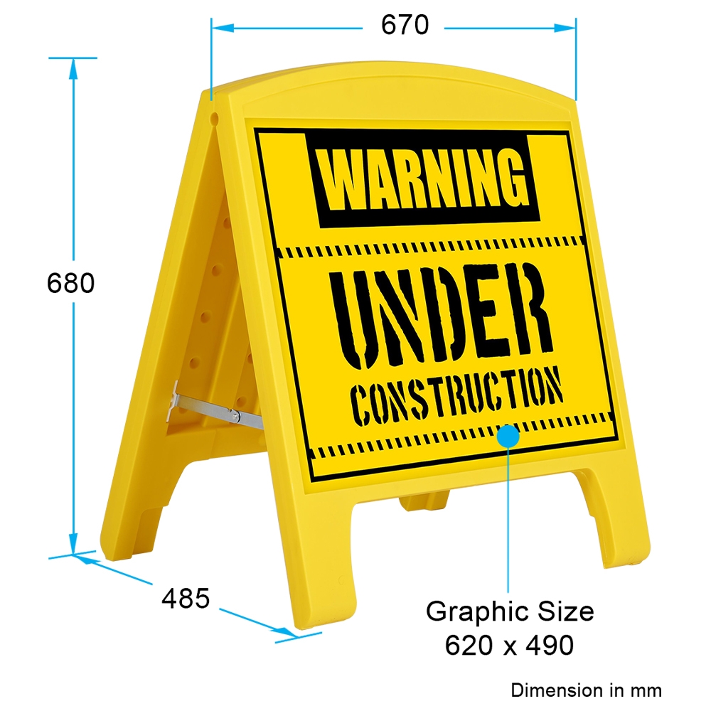 Small A Frame Sign – 620 x 490mm – Ships Same Day!